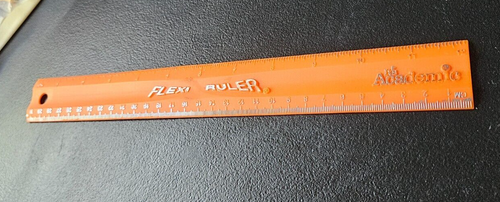 FLEXI RULER. ACADEMIC. VINTAGE ORANGE FLEXIBLE, 12 INCH | eBay