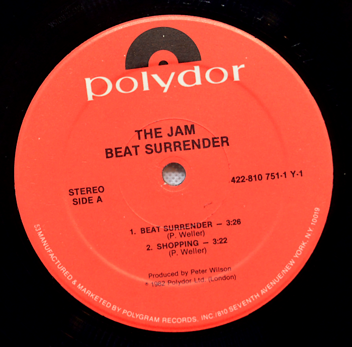 THE JAM ~ Beat Surrender~ 12" VINYL EP 5 TRACK SINGLE ~ Orig 1982 U.S ...