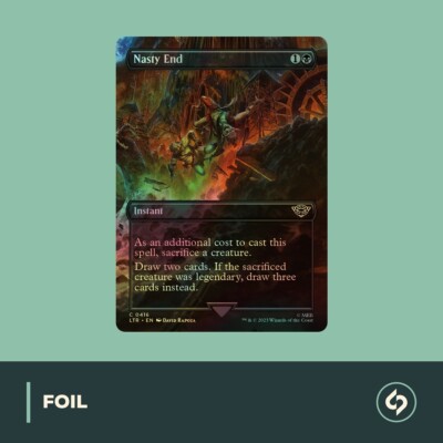 MTG | Nasty End | LORD OF THE RINGS | NM | EN | SHOWCASE | FOIL | eBay