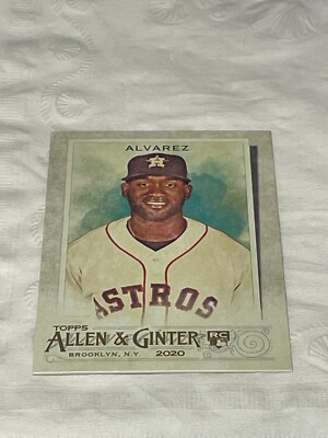 2020 Topps Allen & Ginter Yordan Alvarez RC #118 | eBay