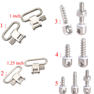 1/1.25 inch Silver Color QD Quick Detachable Mount Stud Screws Sling ...