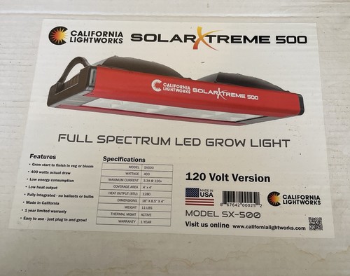 California LightWorks SolarXtreme 500 LED Grow Light -400W COB System ...