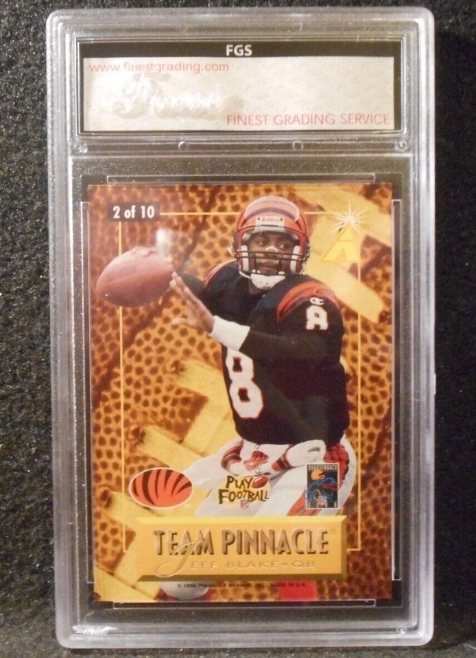 1996 Steve Young / Jeff Blake Pinnacle TEAM PINNACLE card #2....FGS 10 ...