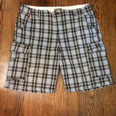 Ruff Hewn Men’s Shorts Brown Plaid Size 40 | eBay