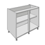 Flat Pack KITCHEN BASE UNITS -Carcass 900mm to 1200mm & Tall Fridge ...