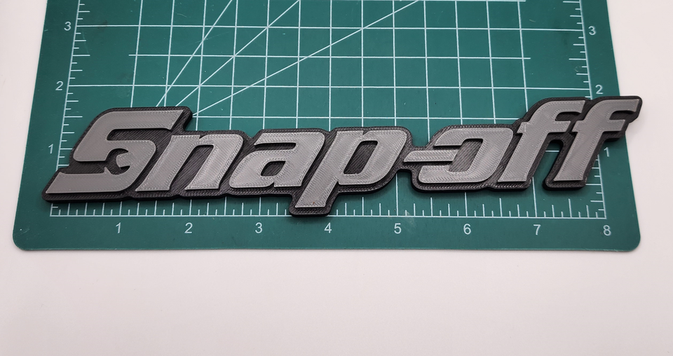 Snap-Off Magnetic Novelty Glow in Dark Tool Box Badge 3D Printed Box ...