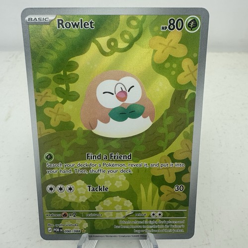 Rowlet 090/088 Illustration Rare Perfect Order Pokemon TCG | eBay Australia