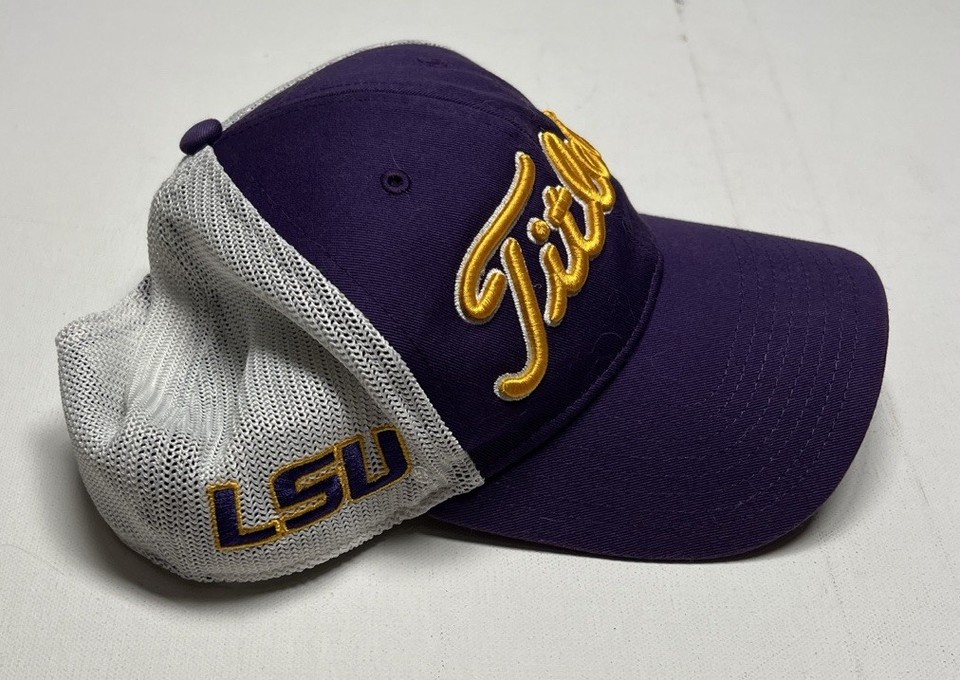Titleist Golf Lot Of 2 Hats Pink LSU Mesh Pro V1 | eBay