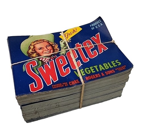 Wholesale Lot 1000? Sweetex Texas Citrus Crate Label Paper Cowgirl ...