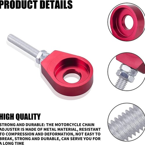 2pcs CNC Motorcycle Chain Tensioner Chain Axle Adjusters for Honda ...