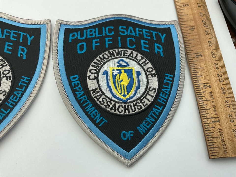 Public Safety OfficerMental Health Massachusetts collectable patch set ...