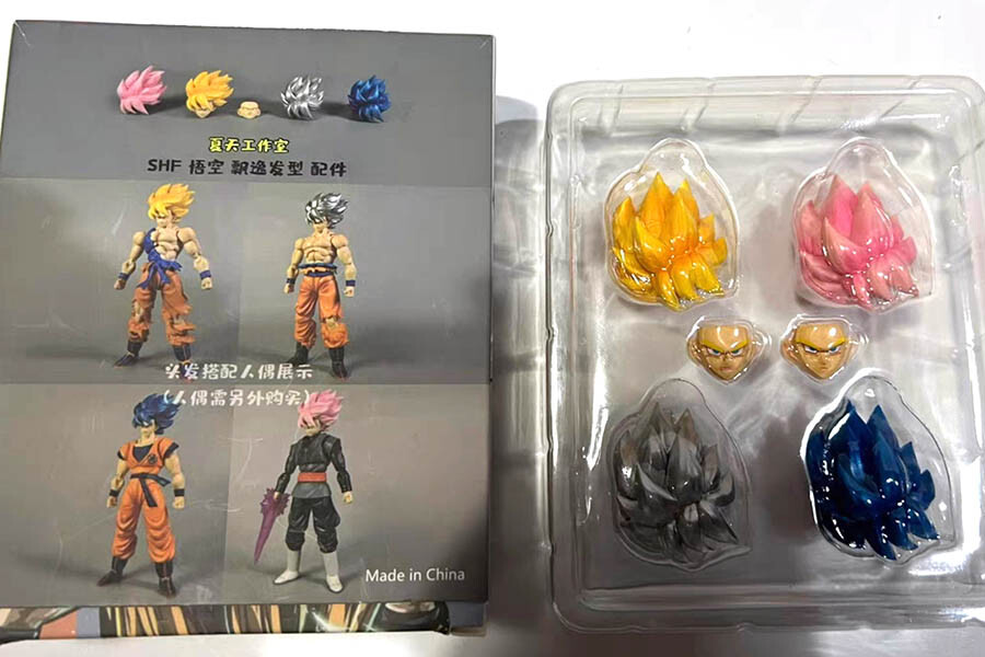 Goku Kits Hair Head Accessory Set Demoniacal Fit For 6" Action Figure ...