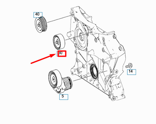 MERCEDES-BENZ SLK R172 TIMING CASE GUIDE PULLEY A0002021719 ORIGINAL | eBay