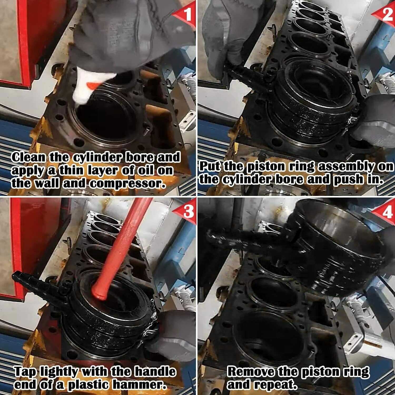 5.4" PT-7040 Diesel Piston Ring Compressor Tool For Cummins ISX CAT ...