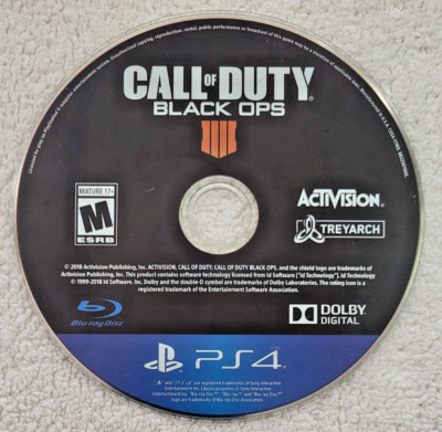 Call of Duty: Black Ops IIII 4 Sony PlayStation 4 PS4 Disc Only ...