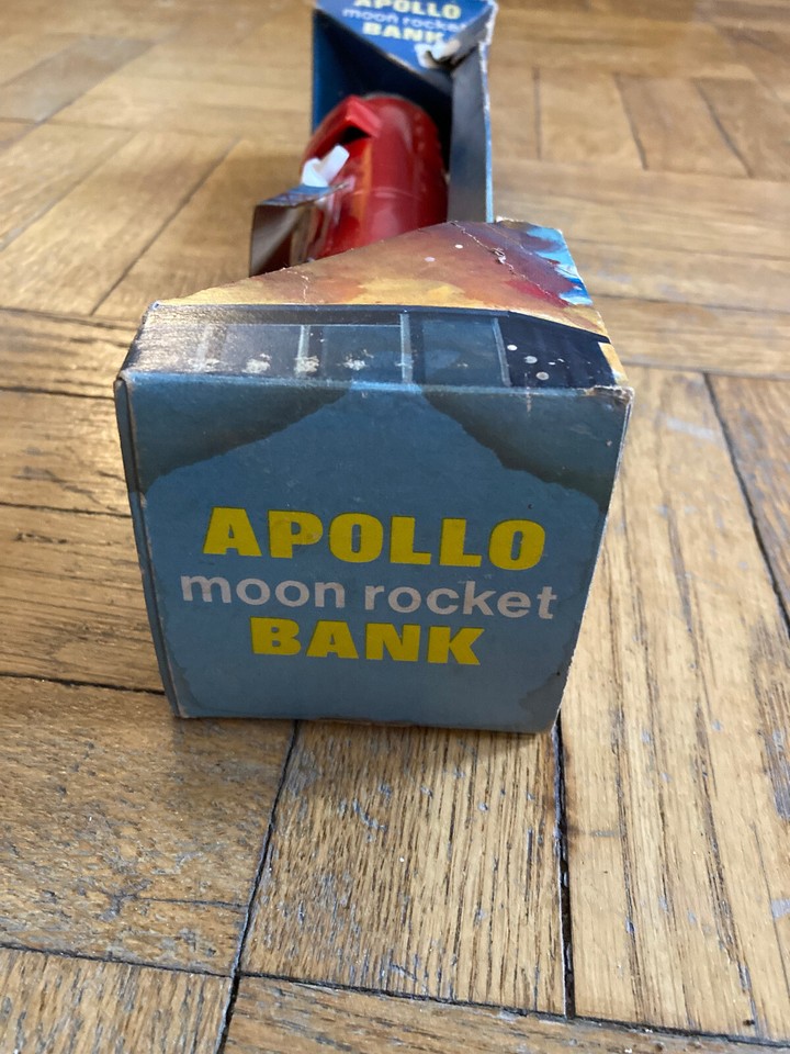 Vintage Apollo Moon Rocket Bank in Original Box Superior Toys | eBay