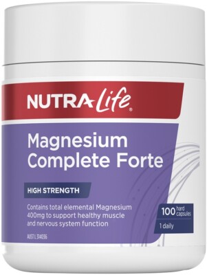 Magnesium Complete Forte Daily 100 Caps Nutra-life | eBay Australia