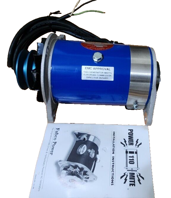 Fabco Power Mite PM-110 Belt Driven Generator 120V Blue Max 50 Hz | eBay