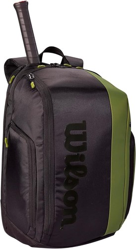WILSON Blade V8 Super Tour Tennis Backpack - Green/Black, Holds up to 2 ...