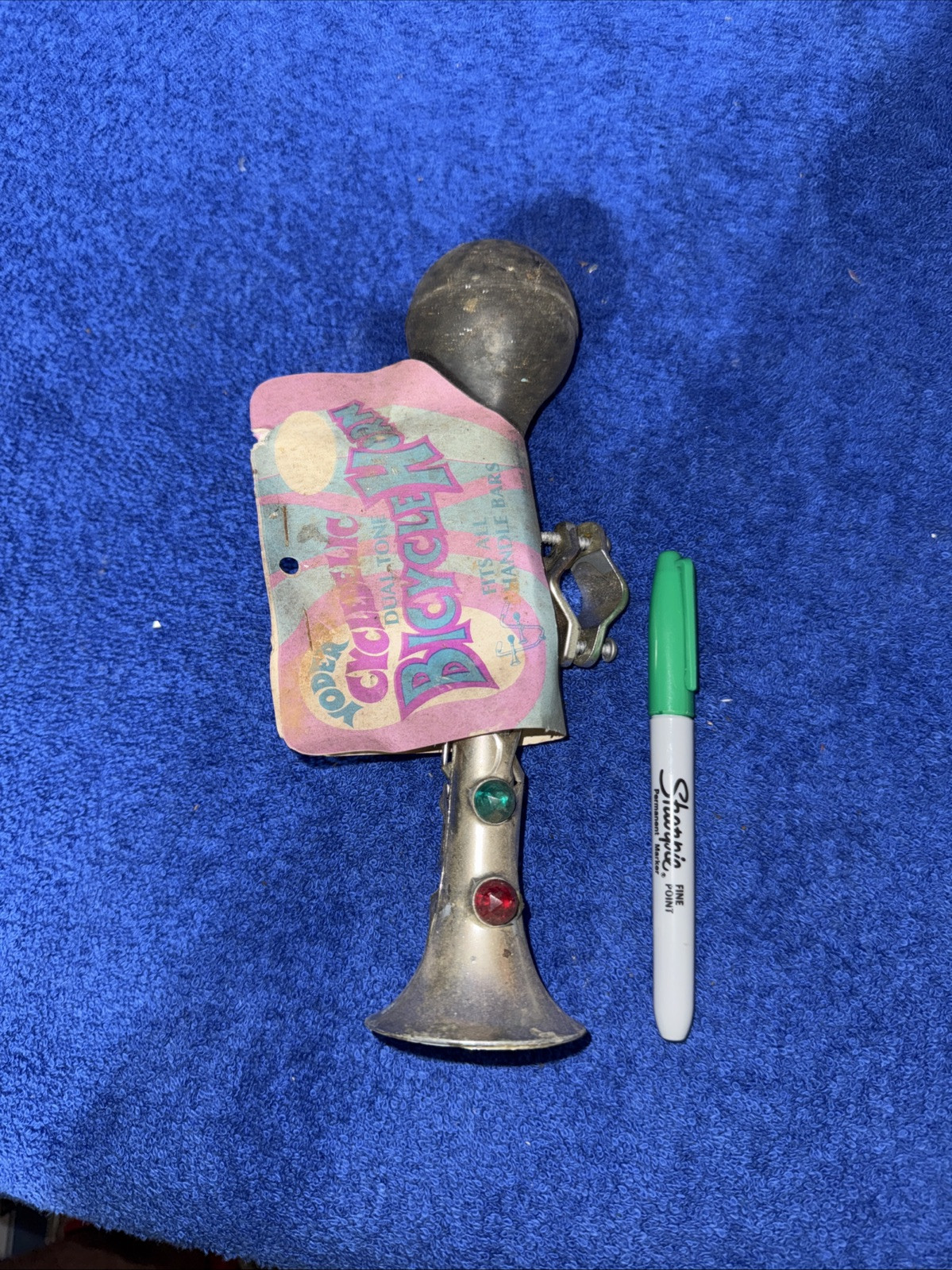 RARE Vintage Jeweled Bike Horn By Yoder Mfg WORKS GREAT (Tote114)のeBay ...