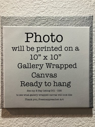 #139 Eben alien 10”x10” Gallery Wrapped Canvas. Ready To Hang. | eBay