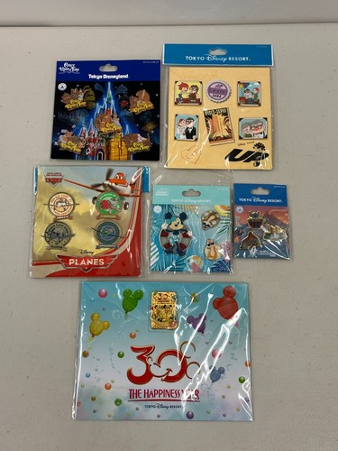 Disney Booster Pin Set Lot Pixar Up, Planes, Once Upon A Time Pirates ...