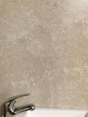 10 Light Concrete Beige PVC Bathroom Cladding Plastic Shower Wet Wall ...