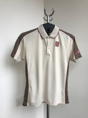RF ROGER FEDERER 2019 FRENCH OPEN HALLE TENNIS POLO SHIRT UNIQLO MENS ...