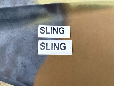 HMMWV HUMVEE EXTERIOR SLING DECAL SET VINYL MATTE BLACK STICKERS ...