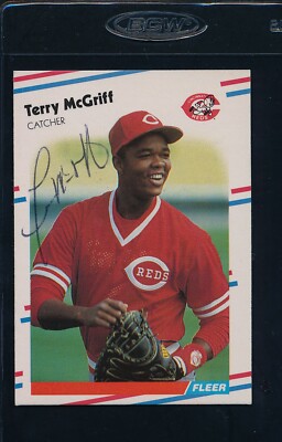 1988 Fleer #240 Terry McGriff Reds Signed Auto *43202 | eBay