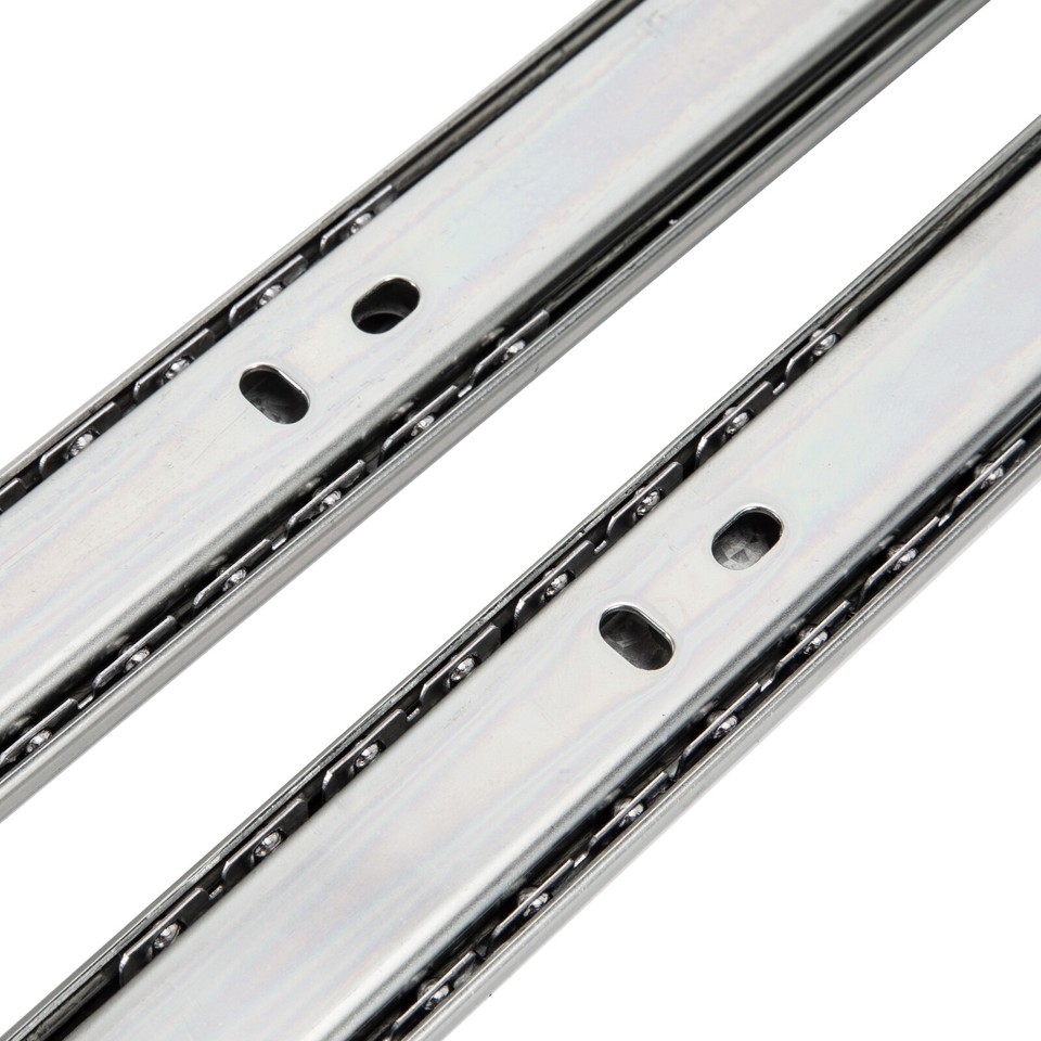 27mm BALL BEARING DRAWER RUNNERS/SLIDES Cabinet 250mm-500mm Partial ...