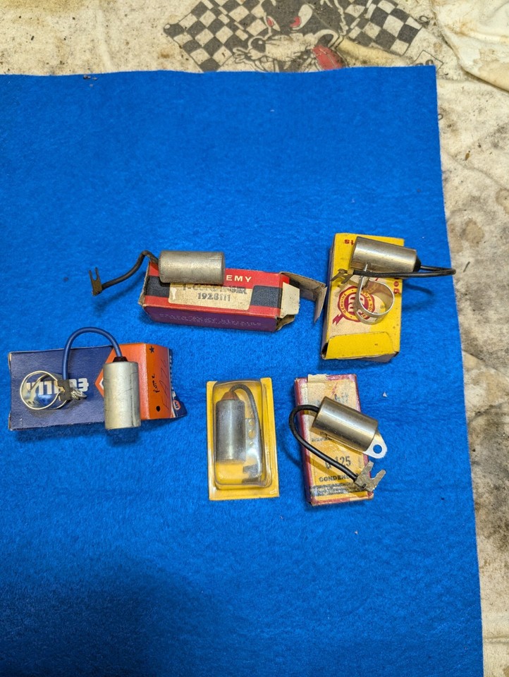 NOS Echlin Delco P&D Kem Condenser Lot 1930s 1940s 1950s 1960s GM FORD ...