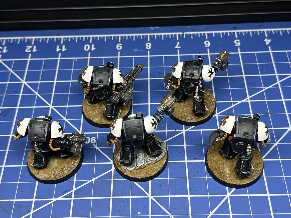 Warhammer 40K Black Templars Terminator Squad Space Marines MP Painted ...