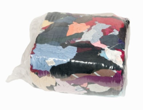 Colored Recycled T-Shirt Rags 2- 25lb Compressed Bags - 50 lbs | eBay