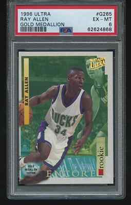 Ray Allen 1996-97 Ultra Gold Medallion RC PSA 6 | eBay
