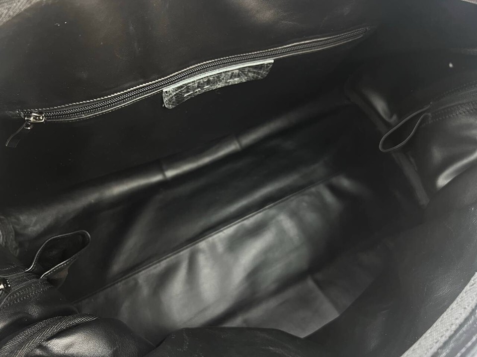 Weekender leather travel Real nutria fur bag huge shopping bag gift for ...
