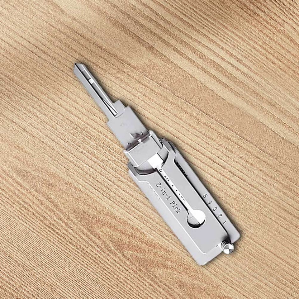 Key Decoder Stainless Steel Key Pick Up Hook Hardware -2 in 1 ...