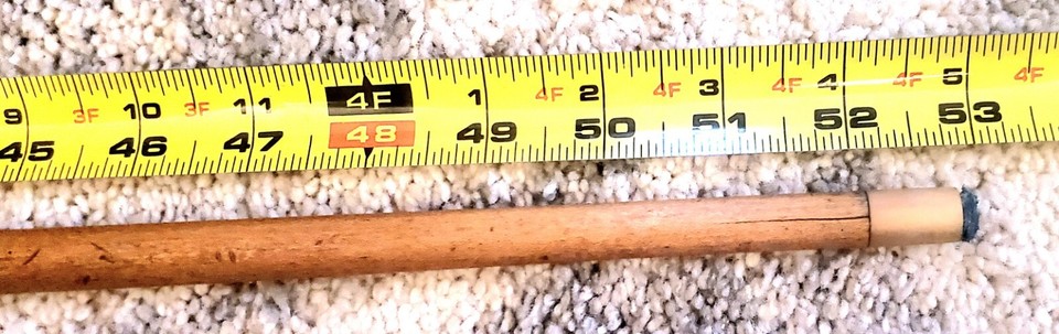 Vintage Brunswick Challenger Pool Cue Stick 1 Piece 53" 20 oz Ounces ...