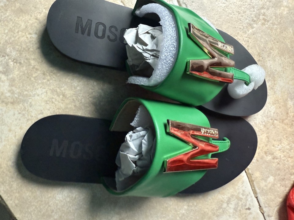 Moschino Cheap & Chic Purple Floral Open Toe Slingback Sandals, Size 6. ...