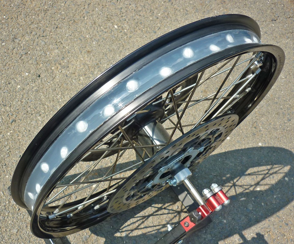 KLR650 Spoke Wheel Tubeless Kit 21×1.60 17×2.50 MT FR-KLR65 OUTEX | eBay