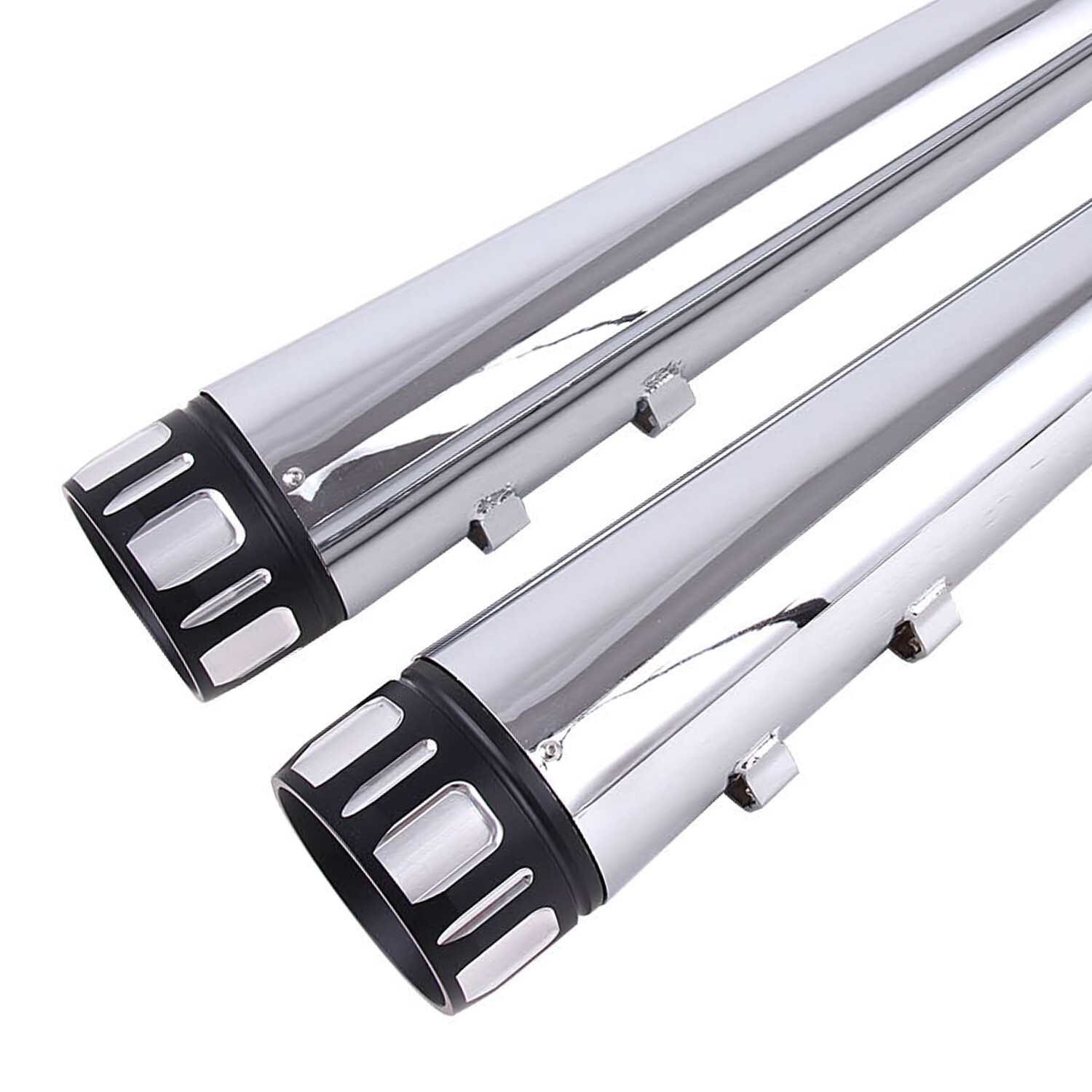 4" Megaphone Exhaust Pipes Mufflers Slip-On For Harley Road Street ...