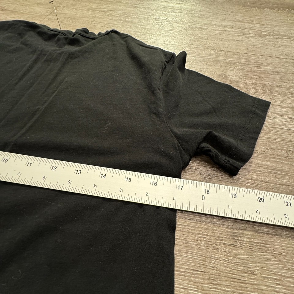 Allsaints Shirt Mens Small Black Logo Print Short Sleeve Casual Tee ...