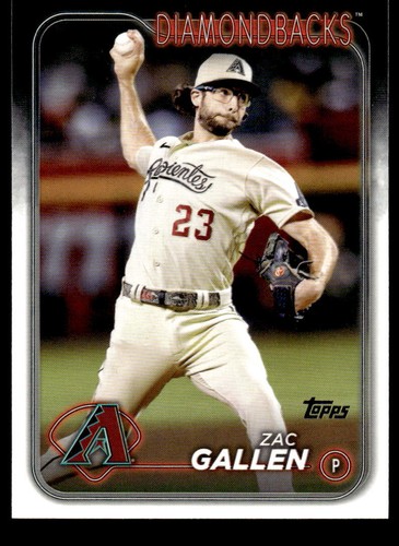 2024 Topps #110 Zac Gallen Arizona Diamondbacks Baseball | eBay