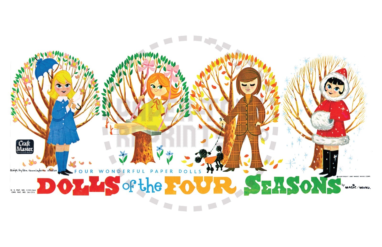 REPRINT - DOLLS OF THE FOUR SEASONS -VINTAGE PAPER DOLL REPRODUCTION ...