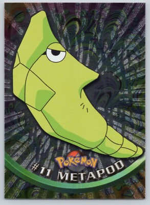 Metapod Foil TOPPS Series 1 Black Logo #11 Pokemon Card TCG NM/MINT | eBay