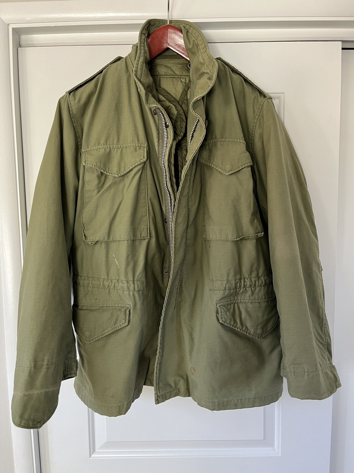 Vintage Military M65 Field Jacket with Liner, Vietnam… - Gem