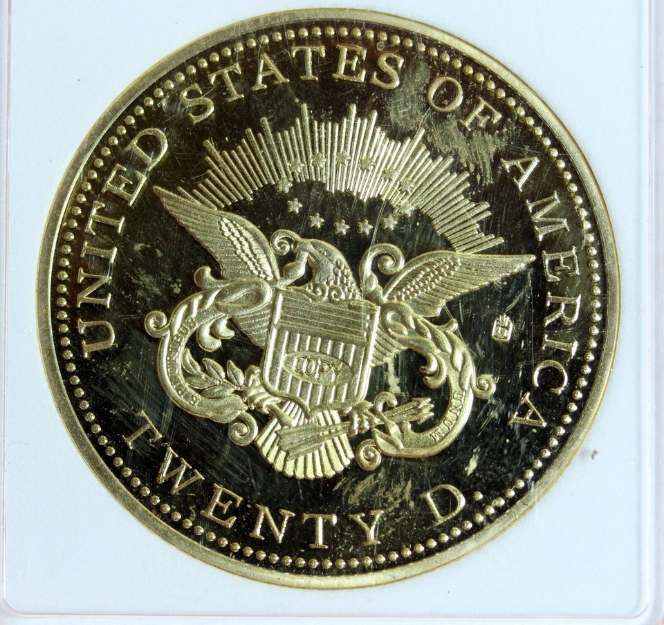 1849 - Liberty Head Double Eagle Replica 24k Gold Layered Ameri. Mint ...