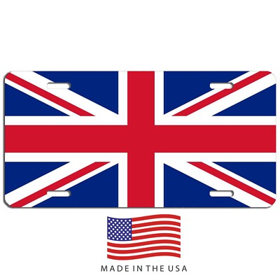 British flag aluminum vanity license plate car truck SUV, TAG | eBay