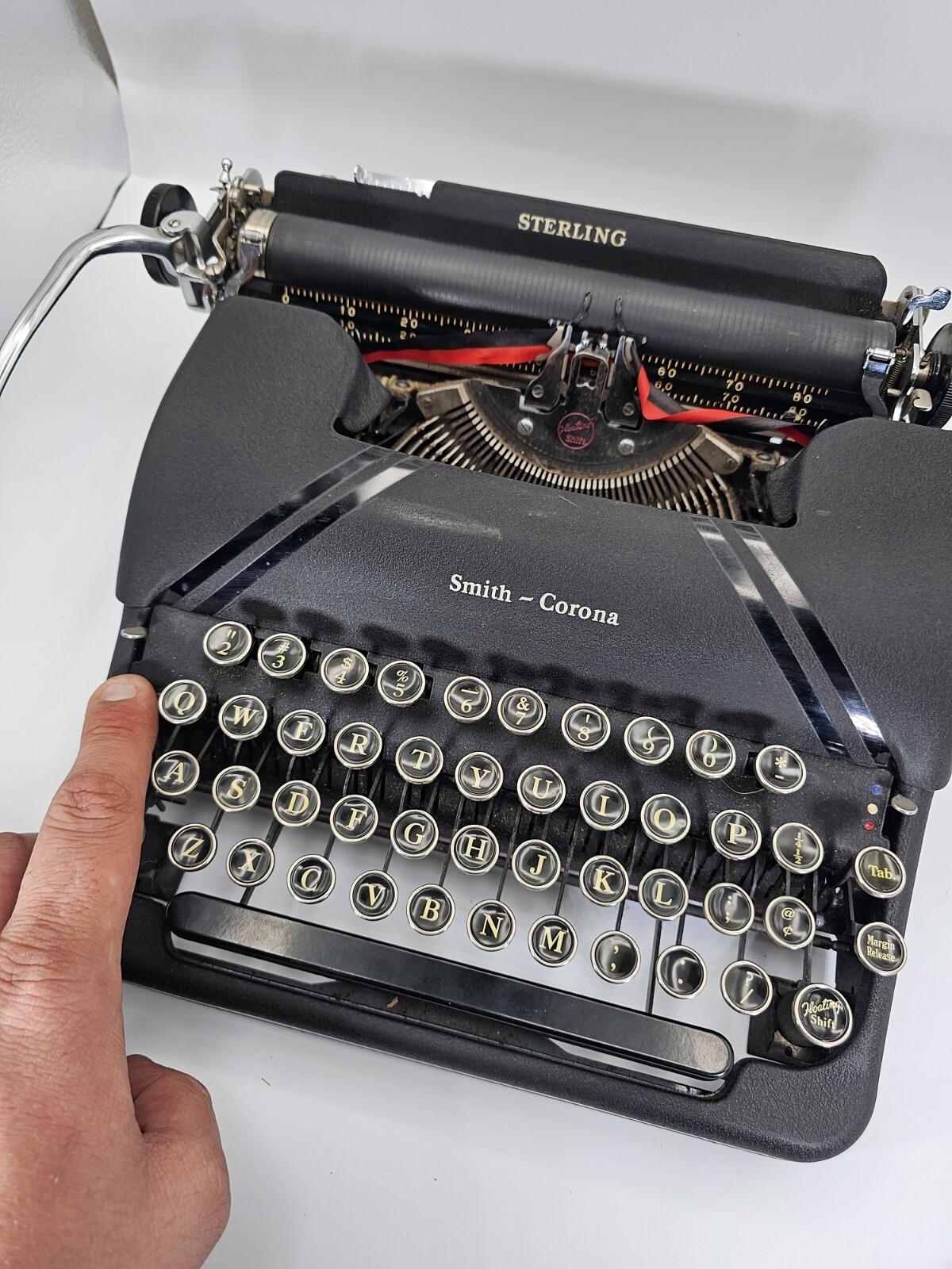 VTG 1940s Smith Corona Sterling Floating Shift Portable Typewriter ...