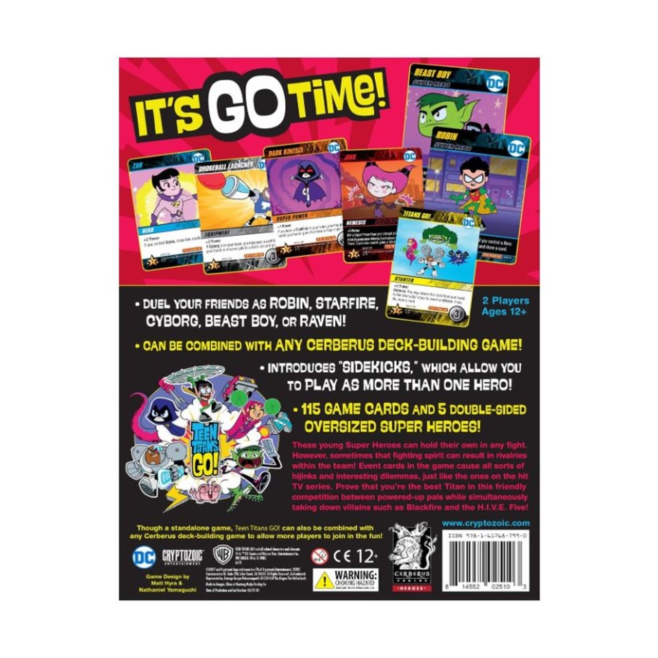 Cryptozoic Deck Buildin Teen Titans Go! Deck Building Game - Core S Box ...